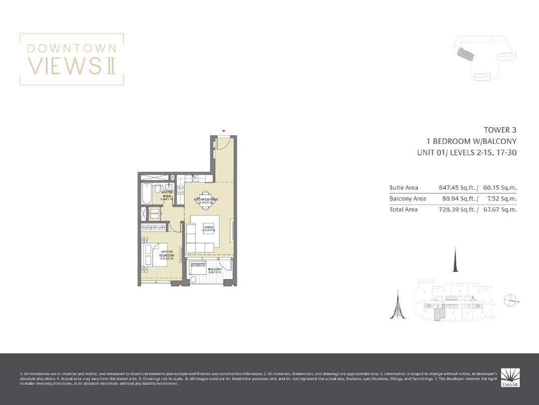 EMAAR DOWNTOWN VIEWS 2 DIFC DUBAI - investindxb