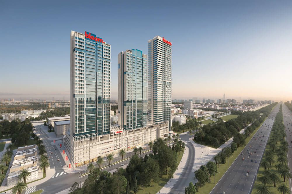 BLOOM TOWERS JUMEIRAH VILLAGE CIRCLE JVC DUBAI BLOOM - investindxb