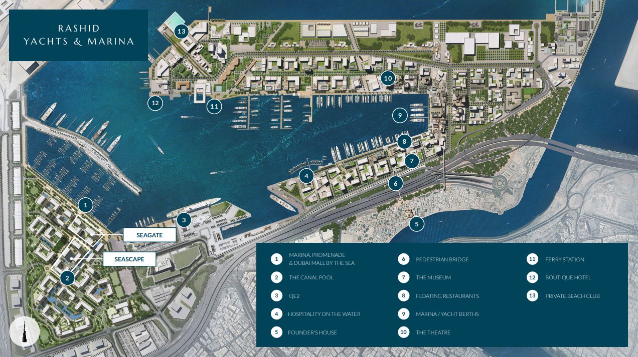 EMAAR SEASCAPE RASHID YACHTS & MARINA AKA MINA RASHID - investindxb