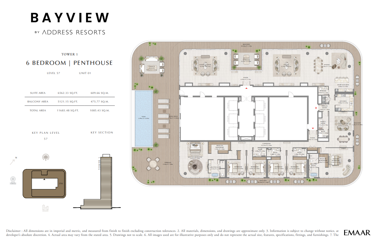 EMAAR BAYVIEW TOWER 1 BY ADDRESS EMAAR BEACHFRONT DUBAI - investindxb