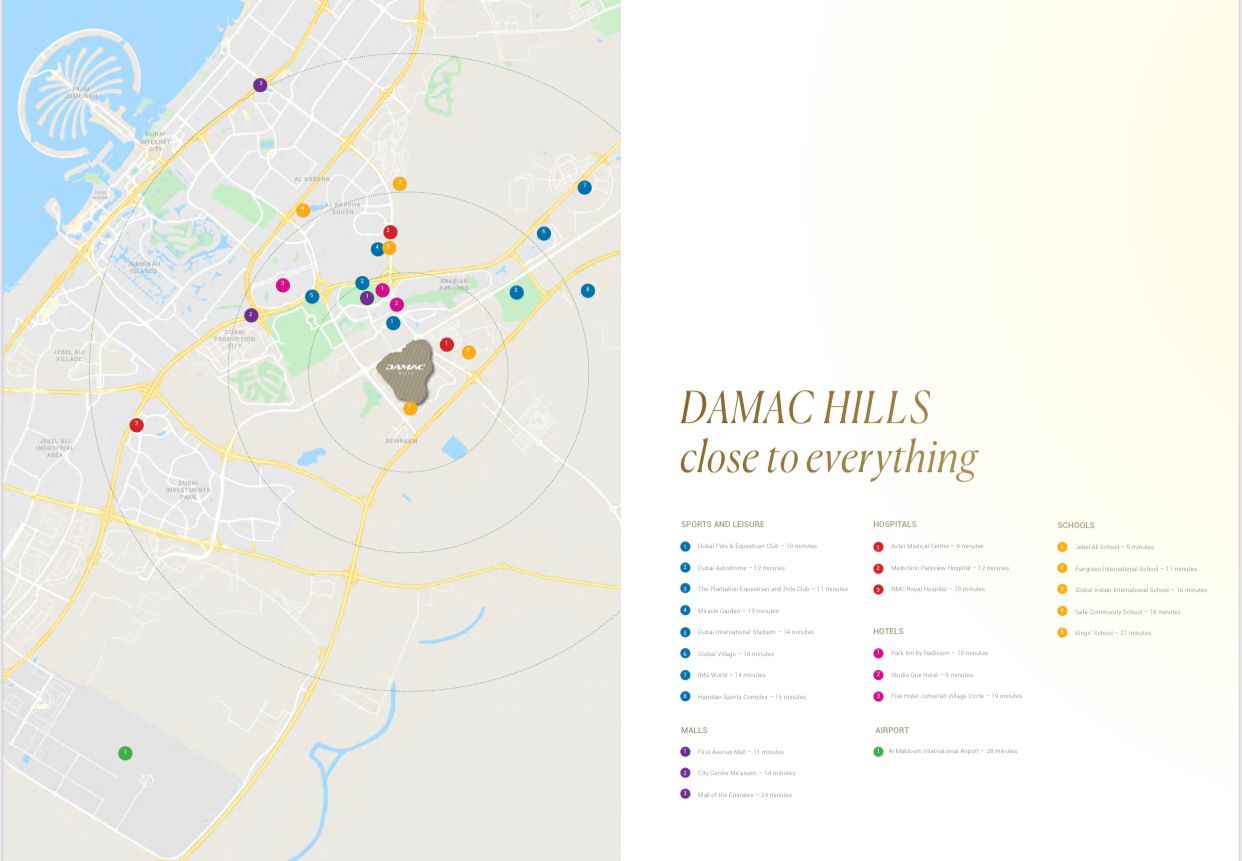 DAMAC GOLF GREENS DAMAC HILLS DUBAI - investindxb